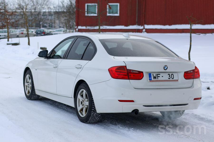 White BMW 318 2014 in Balvi, with an engine capacity of 2.00 L and mileage of 410 thousand km for 7999 €, photo 4 on AUTOMOTO.COM.LV