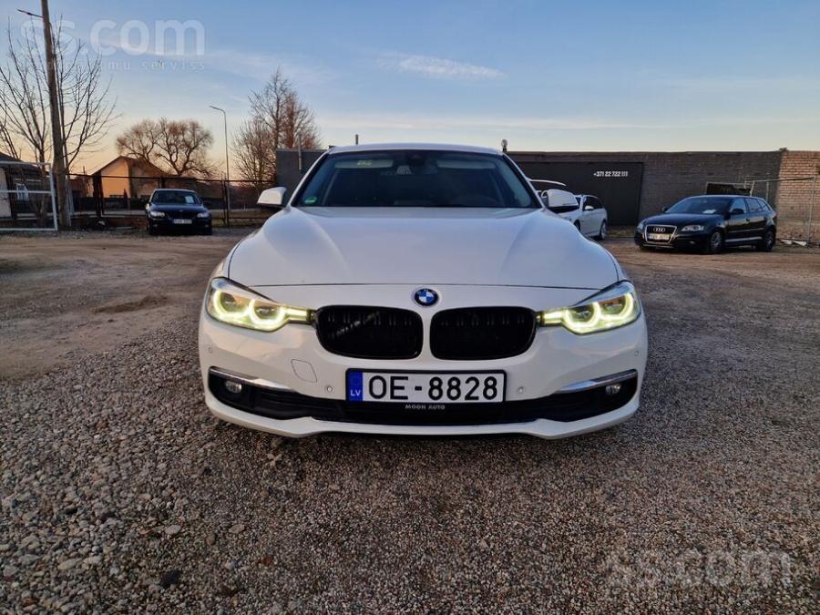 White BMW 318 2015 in Liepaja, with an engine capacity of 2.00 L and mileage of 348 thousand km for 7990 €, photo 3 on AUTOMOTO.COM.LV