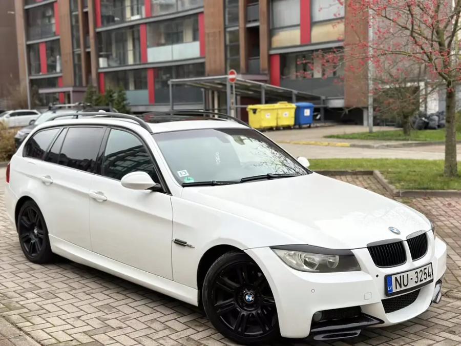 White BMW 318 2008 in Riga, with an engine capacity of 2.00 L and mileage of 252 thousand km for 3990 €, photo 1 on AUTOMOTO.COM.LV