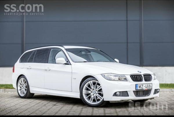 White BMW 318 2012 in Jelgava, with an engine capacity of 2.00 L and mileage of 318 thousand km for 7358 €, photo 3 on AUTOMOTO.COM.LV