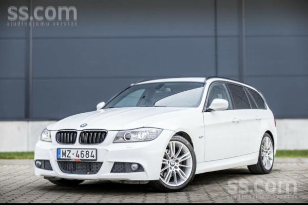 White BMW 318 2012 in Jelgava, with an engine capacity of 2.00 L and mileage of 318 thousand km for 7358 €, photo 4 on AUTOMOTO.COM.LV