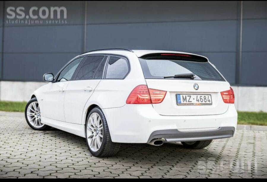 White BMW 318 2012 in Jelgava, with an engine capacity of 2.00 L and mileage of 318 thousand km for 7358 €, photo 7 on AUTOMOTO.COM.LV