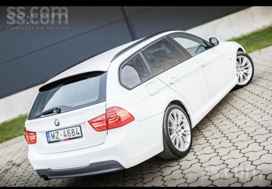White BMW 318 2012 in Jelgava, with an engine capacity of 2.00 L and mileage of 318 thousand km for 7358 €, photo 10 on AUTOMOTO.COM.LV
