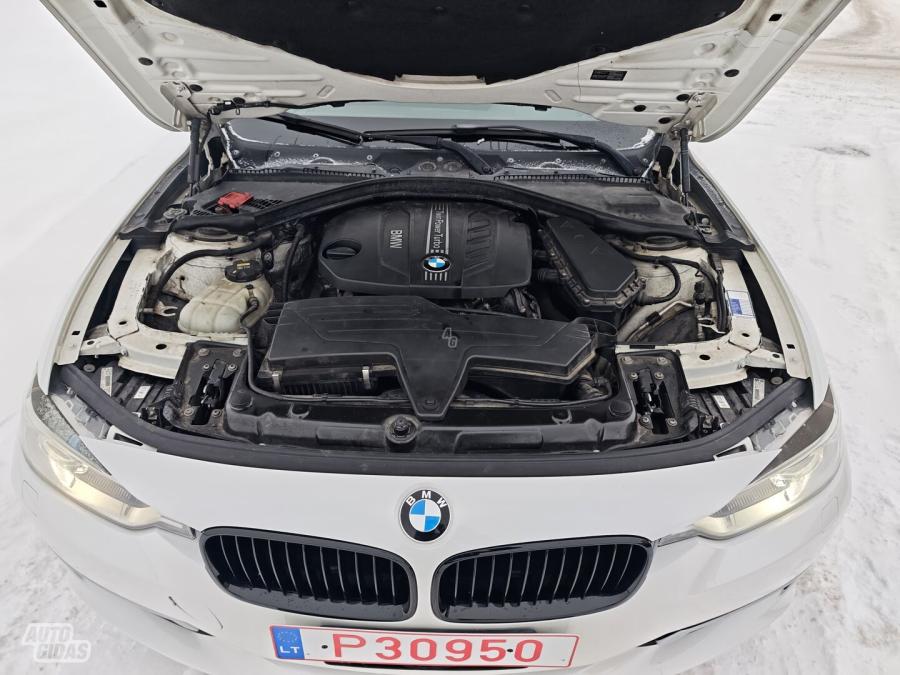 White BMW 318 2014 in Panevezys, with an engine capacity of 2.00 L and mileage of 235 thousand km for 7500 €, photo 16 on AUTOMOTO.COM.LV