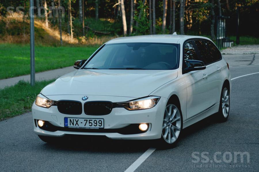 White BMW 318 2014 in Riga, with an engine capacity of 2.00 L and mileage of 273 thousand km for 8200 €, photo 1 on AUTOMOTO.COM.LV