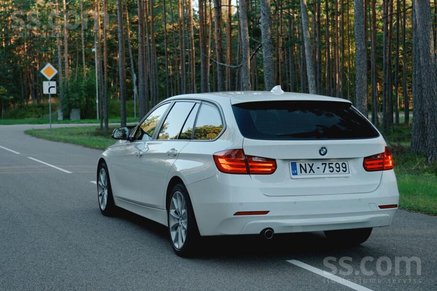 White BMW 318 2014 in Riga, with an engine capacity of 2.00 L and mileage of 273 thousand km for 8200 €, photo 7 on AUTOMOTO.COM.LV