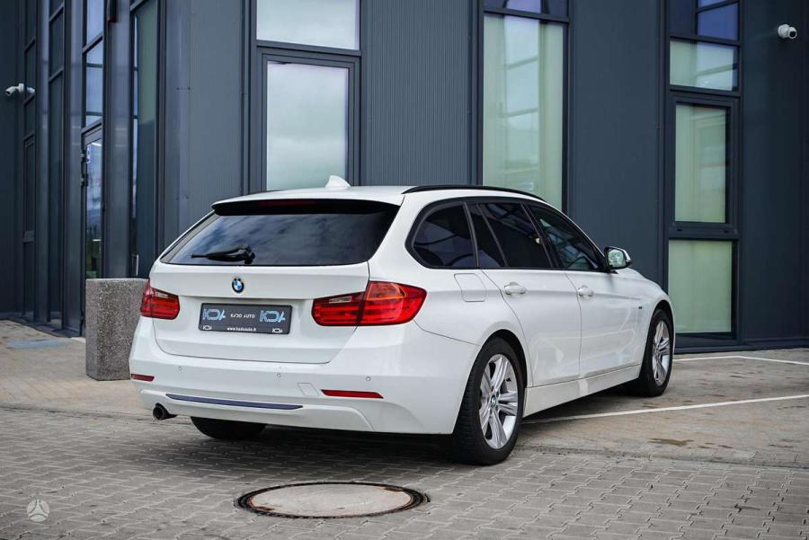 White BMW 318 2014 in Kaunas, with an engine capacity of 2.00 L and mileage of 162 thousand km for 8950 €, photo 10 on AUTOMOTO.COM.LV