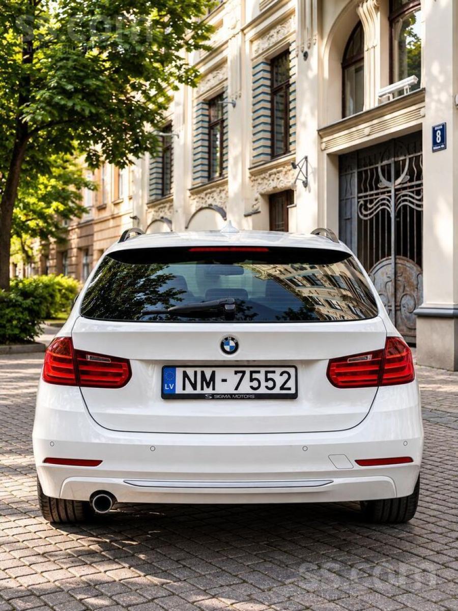 White BMW 318 2014 in Riga, with an engine capacity of 2.00 L and mileage of 278 thousand km for 9100 €, photo 7 on AUTOMOTO.COM.LV