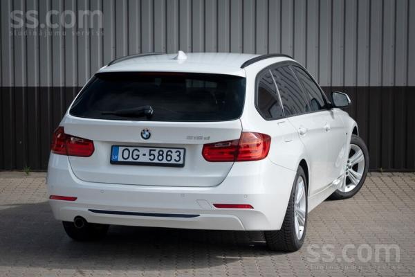 White BMW 318 2015 in Tukums, with an engine capacity of 2.00 L and mileage of 284 thousand km for 9950 €, photo 7 on AUTOMOTO.COM.LV