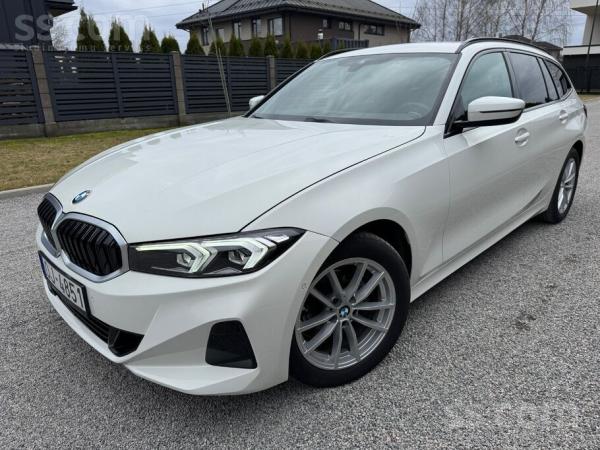 White BMW 318 2023 in Riga, with an engine capacity of 2.00 L and mileage of 64 thousand km for 29900 €, photo 1 on AUTOMOTO.COM.LV