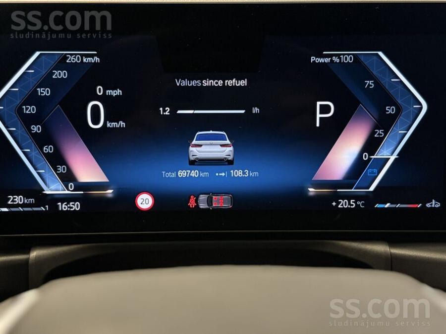 Белый БМВ 318 2023 в Рига, объемом двигателя 2.00 л и пробегом 70 тыс. км за 27990 €, фото 14 на AUTOMOTO.COM.LV