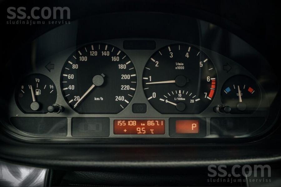 Yellow BMW 318 2002 in Riga, with an engine capacity of 2.00 L and mileage of 154 thousand km for 2900 €, photo 17 on AUTOMOTO.COM.LV