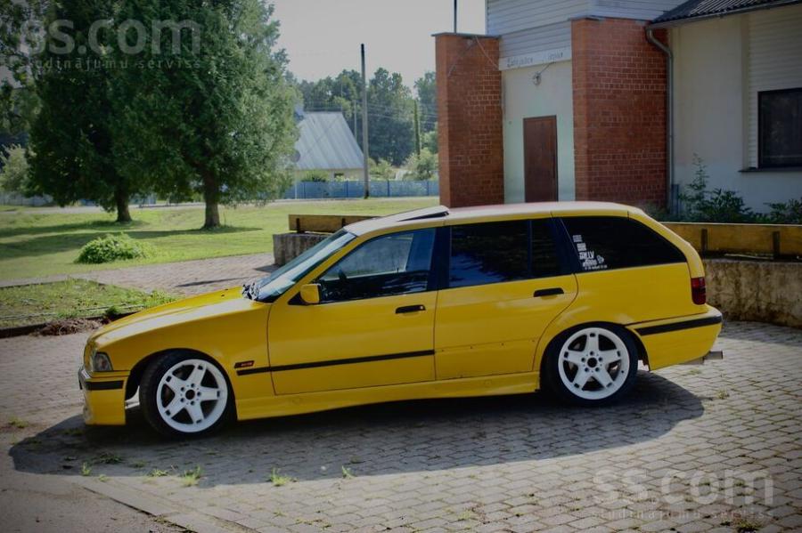 Yellow BMW 318 1995 in Aluksne, with an engine capacity of 2.50 L and mileage of 0 thousand km for 2900 €, photo 3 on AUTOMOTO.COM.LV