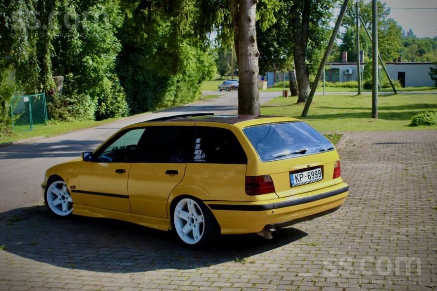 Yellow BMW 318 1995 in Aluksne, with an engine capacity of 2.50 L and mileage of 0 thousand km for 2900 €, photo 5 on AUTOMOTO.COM.LV