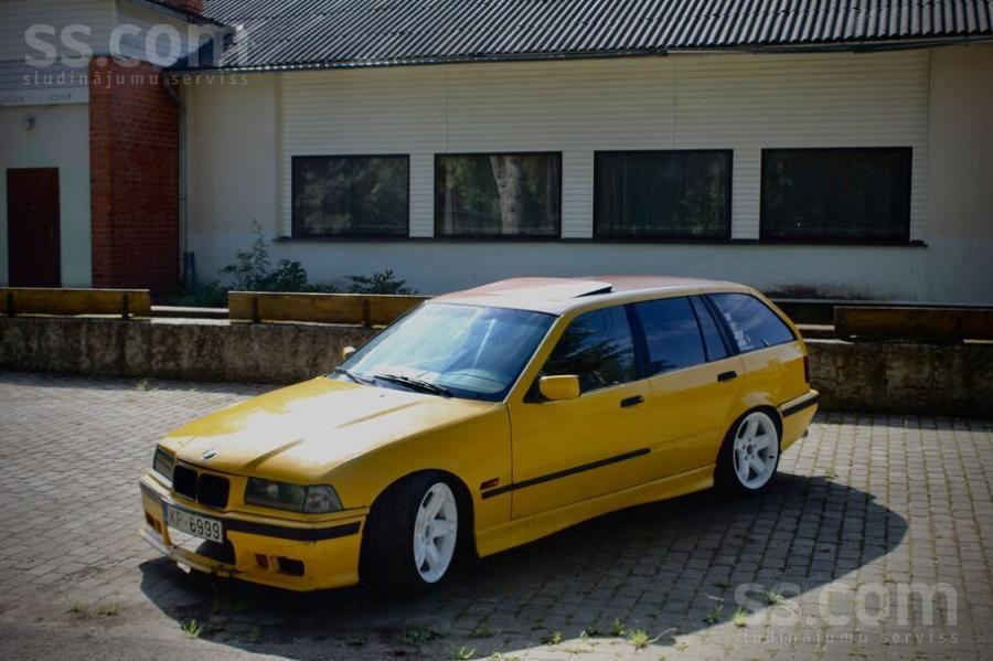 Yellow BMW 318 1995 in Aluksne, with an engine capacity of 2.50 L and mileage of 0 thousand km for 2900 €, photo 11 on AUTOMOTO.COM.LV