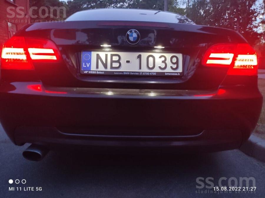 Black BMW 320 2011 in Riga, with an engine capacity of 2.00 L and mileage of 0 thousand km for 10300 €, photo 11 on AUTOMOTO.COM.LV
