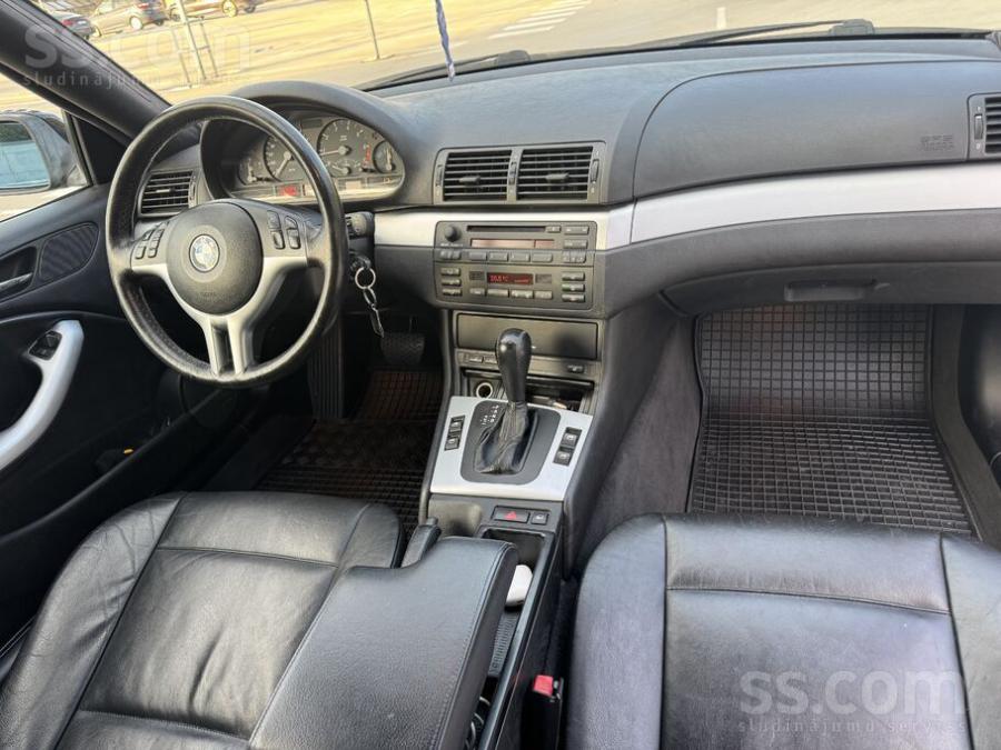 Black BMW 320 2001 in Riga, with an engine capacity of 2.20 L and mileage of 207 thousand km for 3800 €, photo 9 on AUTOMOTO.COM.LV