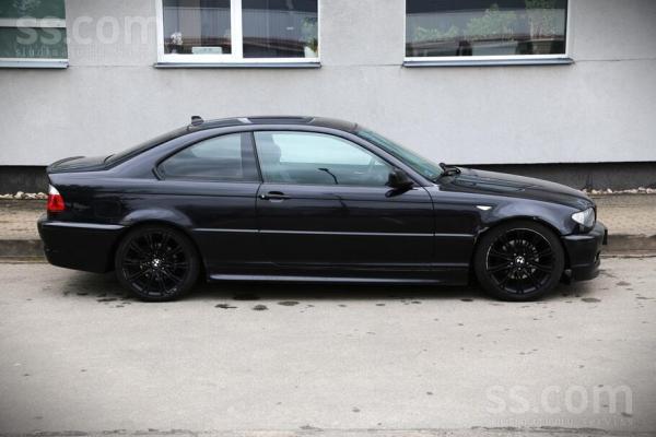 Black BMW 320 2004 in Riga, with an engine capacity of 2.00 L and mileage of 0 thousand km for 3495 €, photo 3 on AUTOMOTO.COM.LV