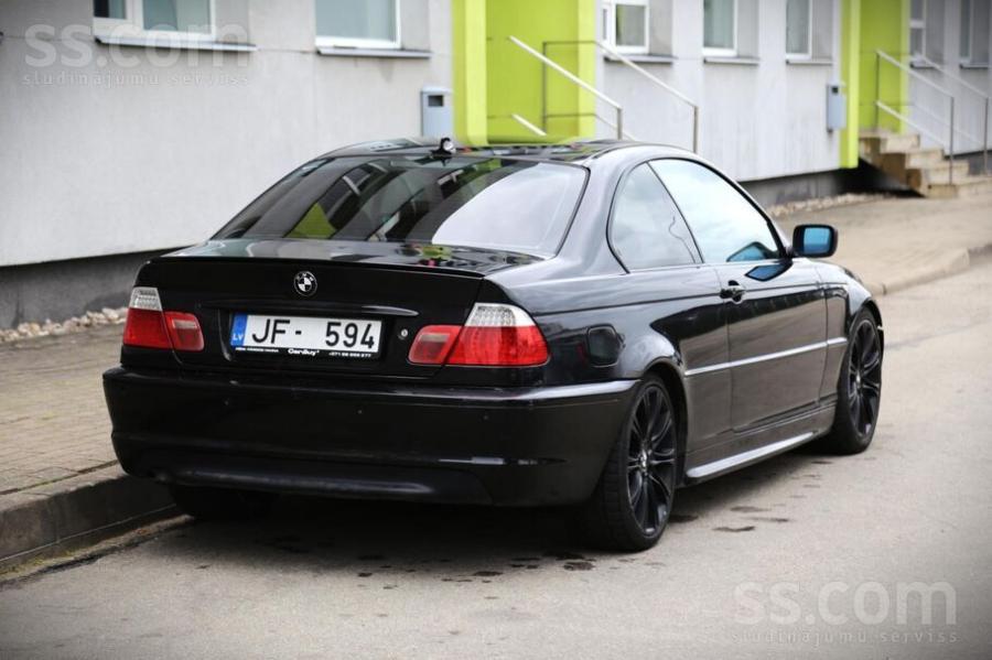 Black BMW 320 2004 in Riga, with an engine capacity of 2.00 L and mileage of 0 thousand km for 3495 €, photo 6 on AUTOMOTO.COM.LV
