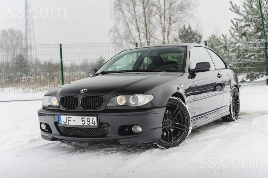 Black BMW 320 2004 in Riga, with an engine capacity of 2.00 L and mileage of 328 thousand km for 3990 €, photo 1 on AUTOMOTO.COM.LV