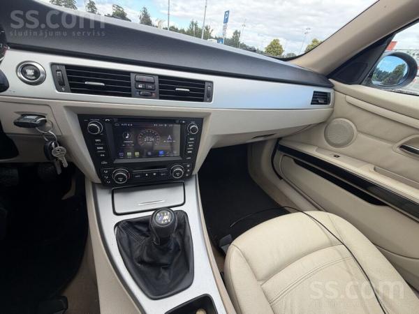 Black BMW 320 2007 in Ogre, with an engine capacity of 2.00 L and mileage of 142 thousand km for 4995 €, photo 9 on AUTOMOTO.COM.LV