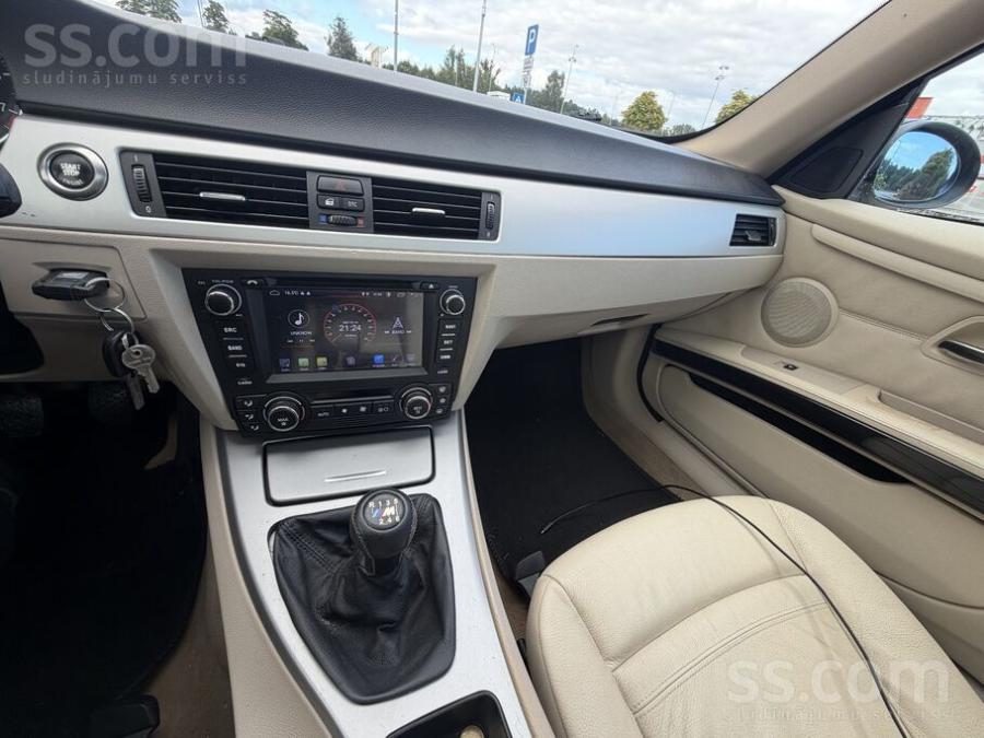 Black BMW 320 2007 in Ogre, with an engine capacity of 2.00 L and mileage of 142 thousand km for 4995 €, photo 9 on AUTOMOTO.COM.LV