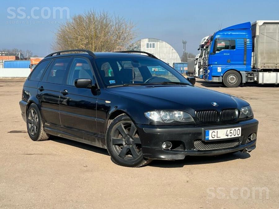 Black BMW 320 2003 in Riga, with an engine capacity of 2.00 L and mileage of 437 thousand km for 2450 €, photo 4 on AUTOMOTO.COM.LV
