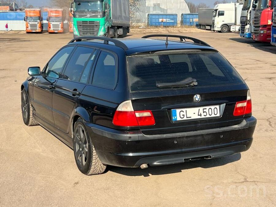 Black BMW 320 2003 in Riga, with an engine capacity of 2.00 L and mileage of 437 thousand km for 2450 €, photo 5 on AUTOMOTO.COM.LV