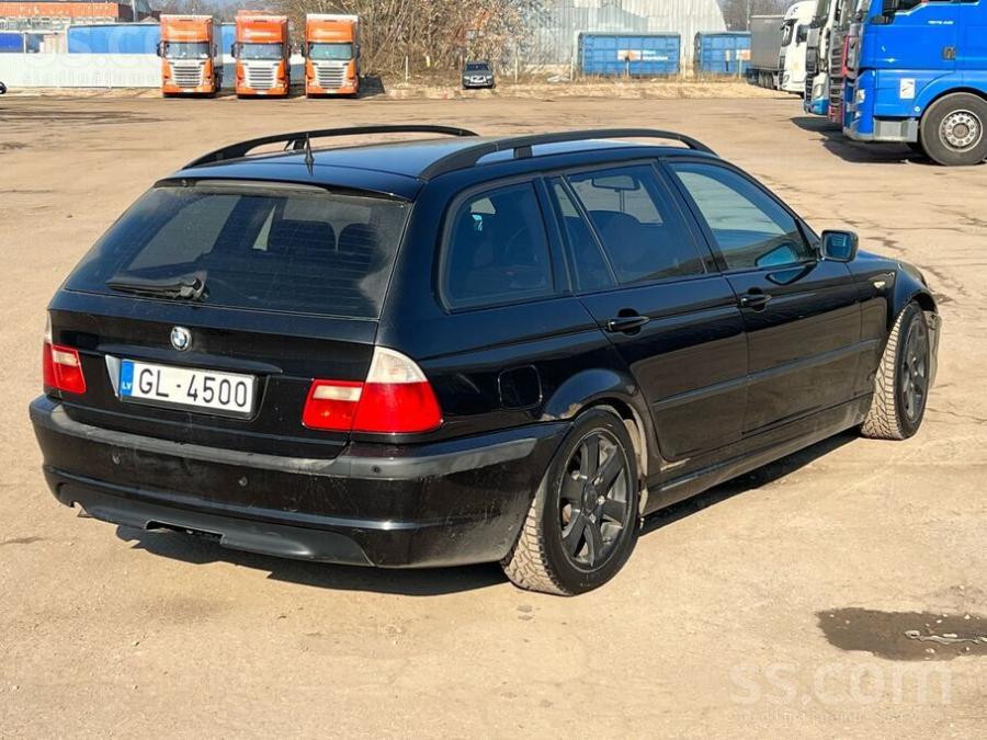 Black BMW 320 2003 in Riga, with an engine capacity of 2.00 L and mileage of 437 thousand km for 2450 €, photo 6 on AUTOMOTO.COM.LV