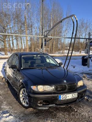 Black BMW 320 2004 in Riga, with an engine capacity of 2.00 L and mileage of 378 thousand km for 2195 €, photo  on AUTOMOTO.COM.LV