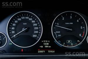 Black BMW 320 2013 in Riga, with an engine capacity of 2.00 L and mileage of 235 thousand km for 11990 €, photo 17 on AUTOMOTO.COM.LV