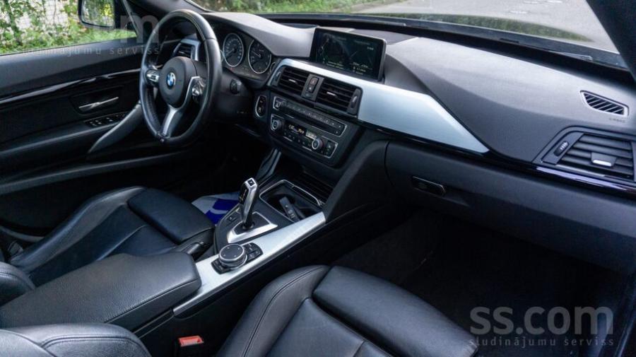 Black BMW 320 2015 in Riga, with an engine capacity of 2.00 L and mileage of 319 thousand km for 11590 €, photo 11 on AUTOMOTO.COM.LV