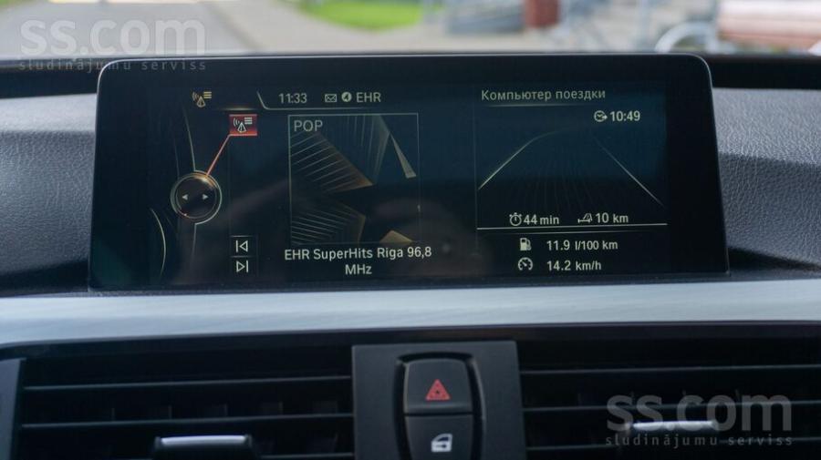 Black BMW 320 2015 in Riga, with an engine capacity of 2.00 L and mileage of 319 thousand km for 11590 €, photo 18 on AUTOMOTO.COM.LV