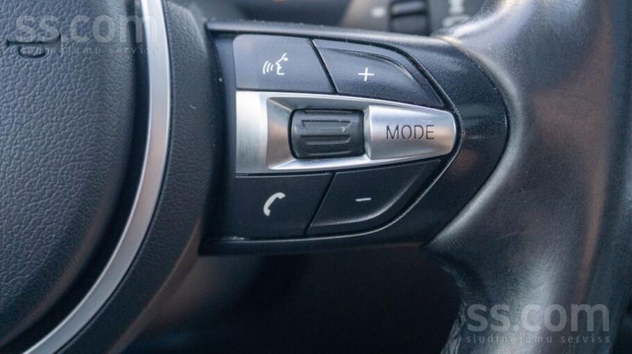 Black BMW 320 2015 in Riga, with an engine capacity of 2.00 L and mileage of 319 thousand km for 11590 €, photo 20 on AUTOMOTO.COM.LV