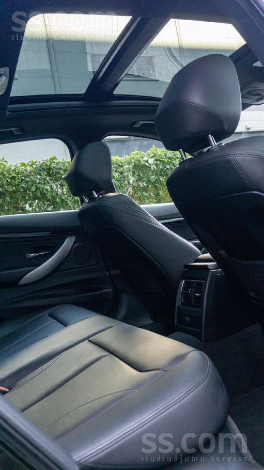 Black BMW 320 2015 in Riga, with an engine capacity of 2.00 L and mileage of 319 thousand km for 11590 €, photo 28 on AUTOMOTO.COM.LV