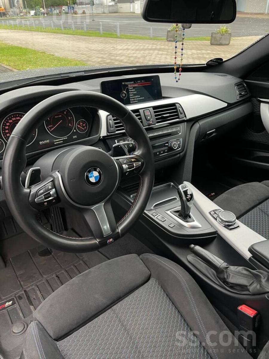 Black BMW 320 2016 in Riga, with an engine capacity of 2.00 L and mileage of 0 thousand km for 13000 €, photo 13 on AUTOMOTO.COM.LV