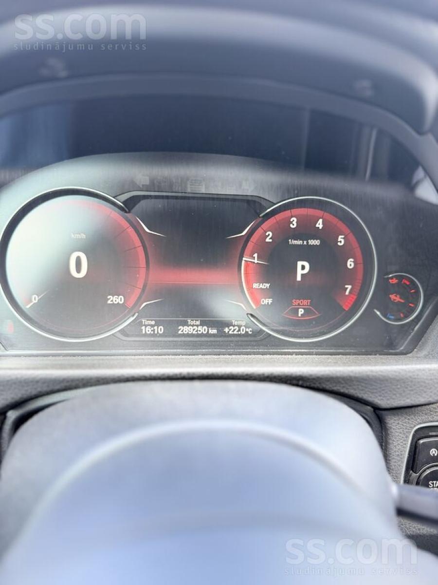 Black BMW 320 2018 in Riga, with an engine capacity of 2.00 L and mileage of 281 thousand km for 15000 €, photo 15 on AUTOMOTO.COM.LV