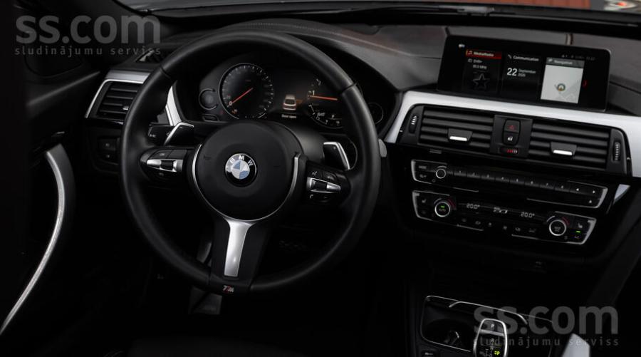 Black BMW 320 2018 in Jelgava, with an engine capacity of 2.00 L and mileage of 0 thousand km for 11950 €, photo 14 on AUTOMOTO.COM.LV