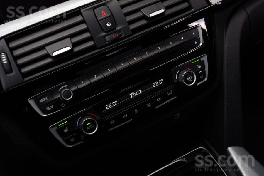 Black BMW 320 2018 in Jelgava, with an engine capacity of 2.00 L and mileage of 0 thousand km for 11950 €, photo 22 on AUTOMOTO.COM.LV