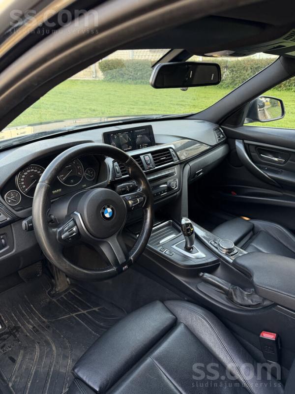 Black BMW 320 2015 in Riga, with an engine capacity of 2.00 L and mileage of 277 thousand km for 13500 €, photo 5 on AUTOMOTO.COM.LV