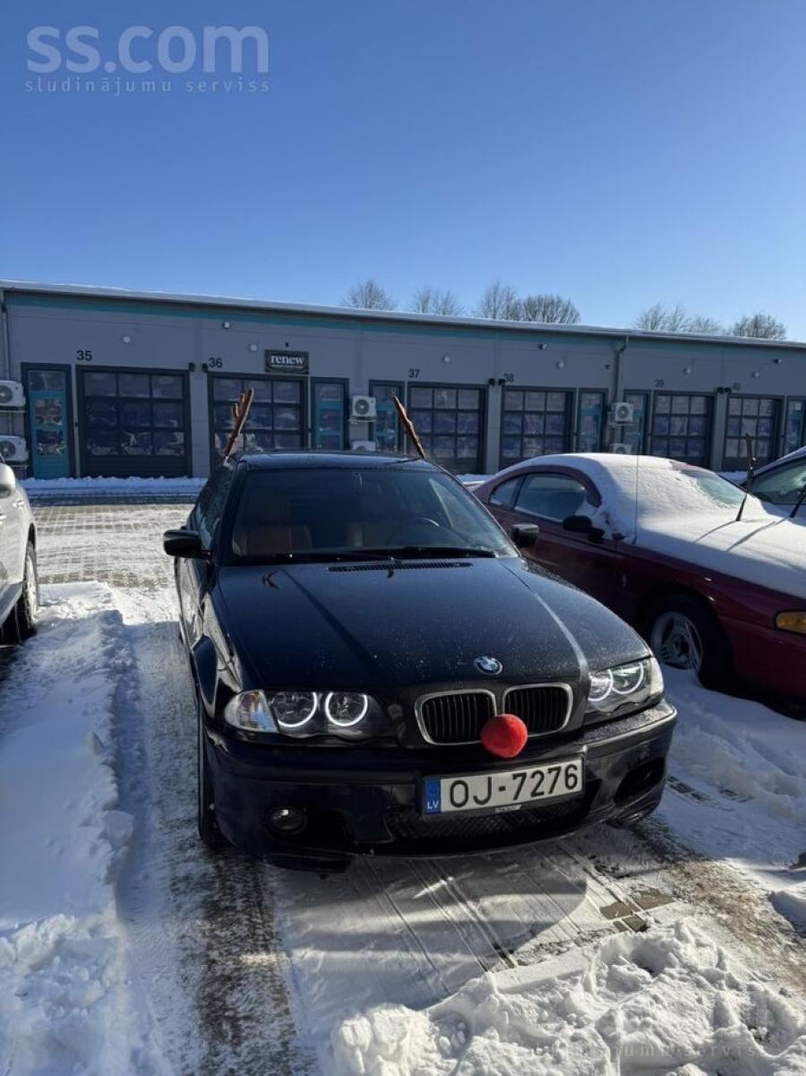 Black BMW 320 2000 in Riga, with an engine capacity of 2.00 L and mileage of 240 thousand km for 1785 €, photo 1 on AUTOMOTO.COM.LV