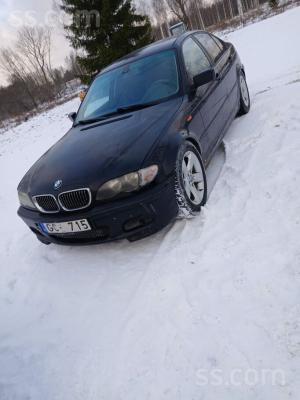 Melns BMW 320 2001 Madona, ar dzinēja tilpumu 2.00 L un nobraukumu 350 tūkst. km par 1400 €, foto  vietnē AUTOMOTO.COM.LV