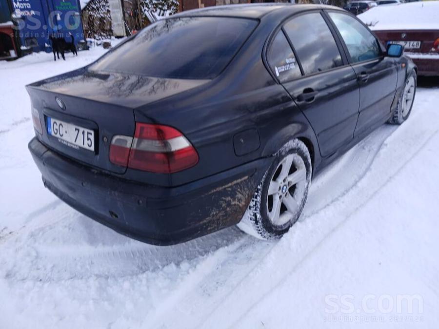 Black BMW 320 2001 in Madona, with an engine capacity of 2.00 L and mileage of 350 thousand km for 1400 €, photo 4 on AUTOMOTO.COM.LV