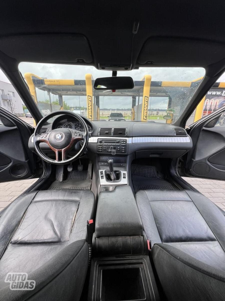 Black BMW 320 2002 in Kaunas, with an engine capacity of 2.00 L and mileage of 389 thousand km for 1100 €, photo 8 on AUTOMOTO.COM.LV