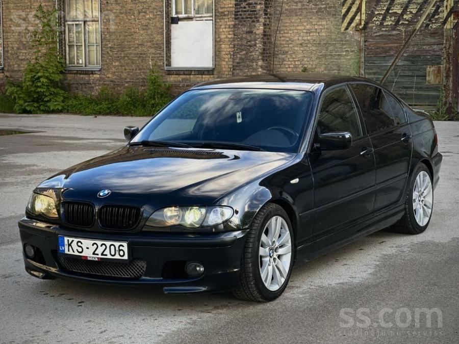 Black BMW 320 2002 in Riga, with an engine capacity of 2.00 L and mileage of 323 thousand km for 2850 €, photo 1 on AUTOMOTO.COM.LV
