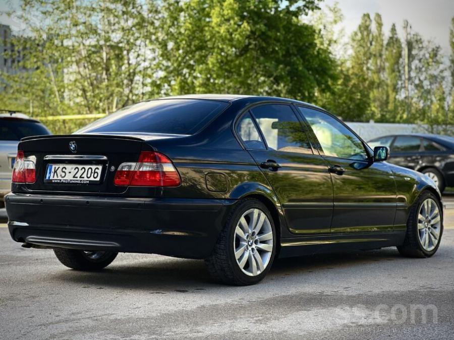 Black BMW 320 2002 in Riga, with an engine capacity of 2.00 L and mileage of 323 thousand km for 2850 €, photo 6 on AUTOMOTO.COM.LV