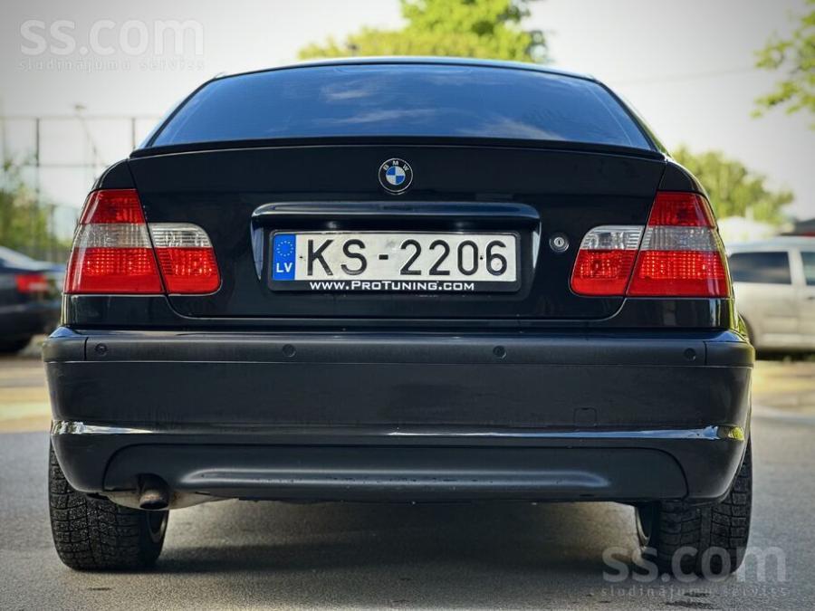 Black BMW 320 2002 in Riga, with an engine capacity of 2.00 L and mileage of 323 thousand km for 2850 €, photo 7 on AUTOMOTO.COM.LV