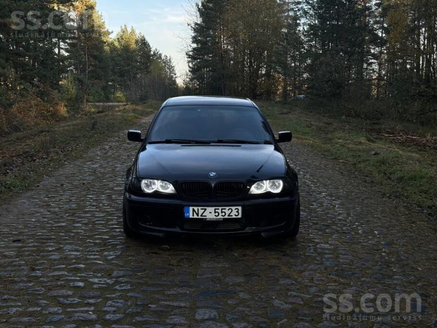 Черный БМВ 320 2002 в Екабпилс, объемом двигателя 2.00 л и пробегом 435 тыс. км за 2790 €, фото 1 на AUTOMOTO.COM.LV