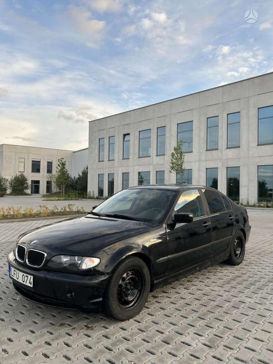 Melns BMW 320 2002 Viļņa, ar dzinēja tilpumu 2.00 L un nobraukumu 317 tūkst. km par 1200 €, foto 1 vietnē AUTOMOTO.COM.LV