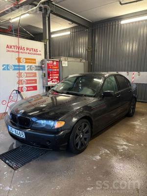 Black BMW 320 2002 in Riga, with an engine capacity of 2.00 L and mileage of 445 thousand km for 1500 €, photo 5 on AUTOMOTO.COM.LV